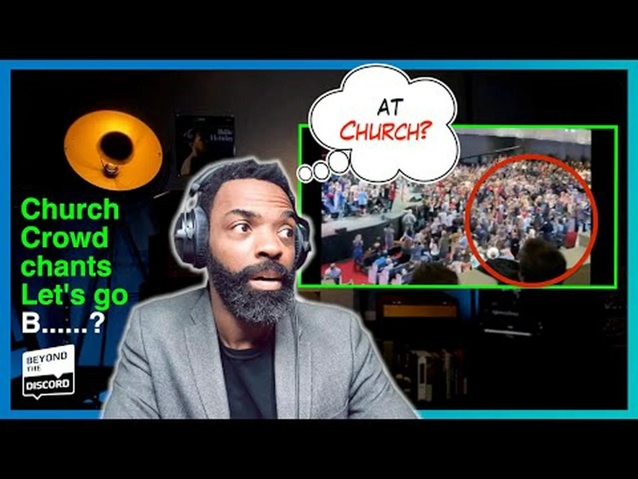 Church Crowd chants "Let's go, Brandon" | Beyond the Discord with JMN ...