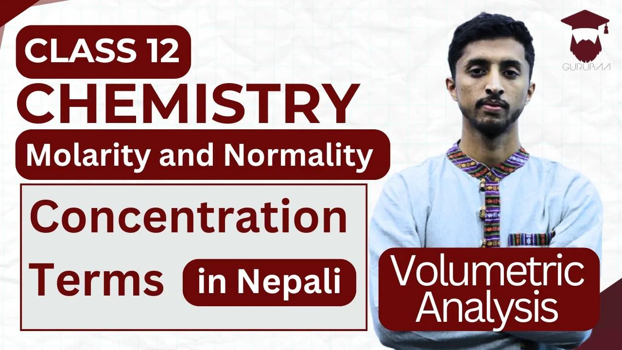 Some Important Concentration Terms || Molarity and Normality || Class ...