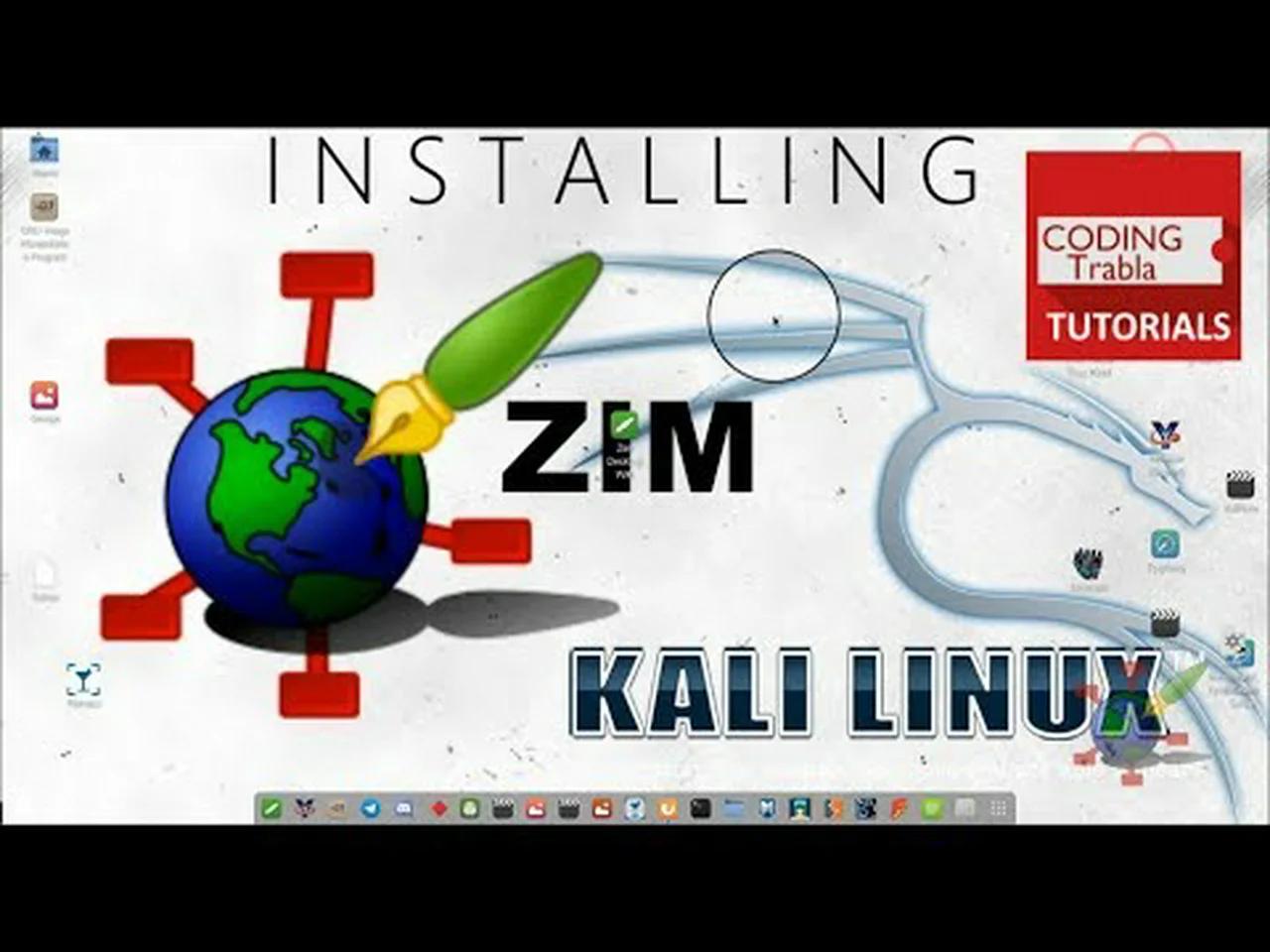 Install ZIM graphical text editor with Terminal on Kali Linux byNP