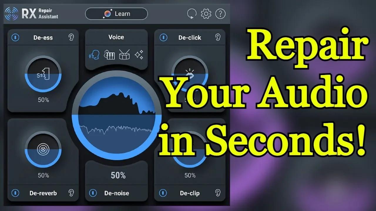 Cool Noise Reduction VST Plugin & AI Audio Repair Tool by Izotope - RX 10 Elements - Review & Demo