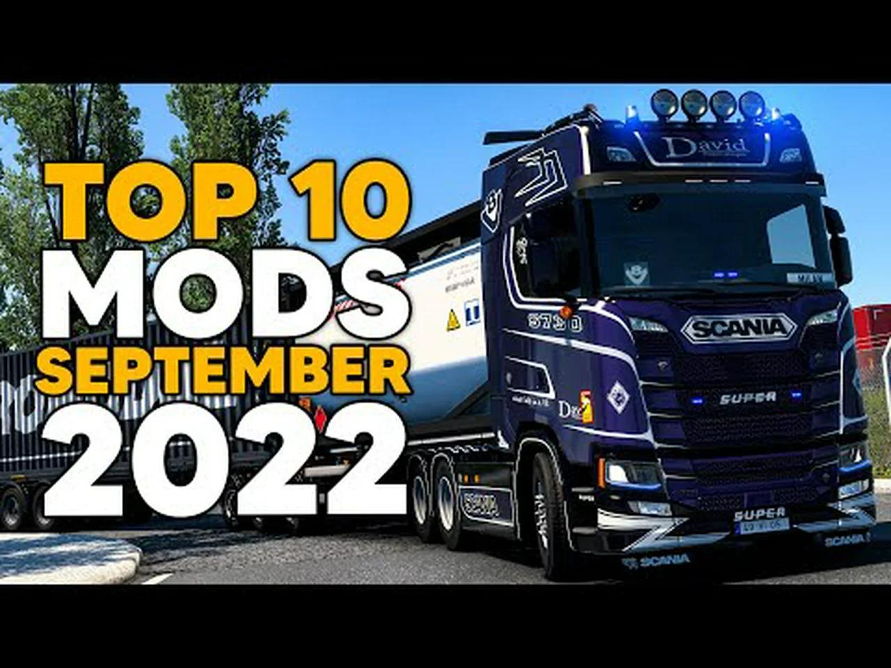 TOP 10 ETS2 MODS - SEPTEMBER 2022