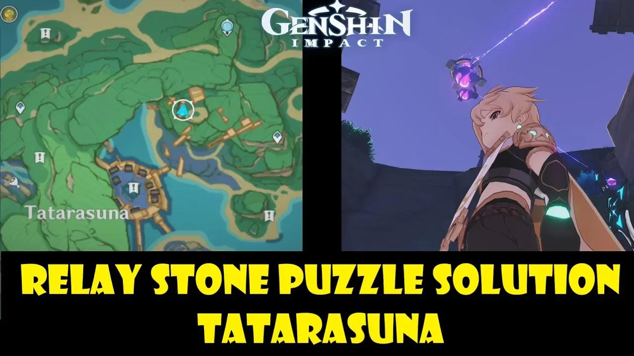 relay stone puzzle solution tatarasuna middle genshin impact