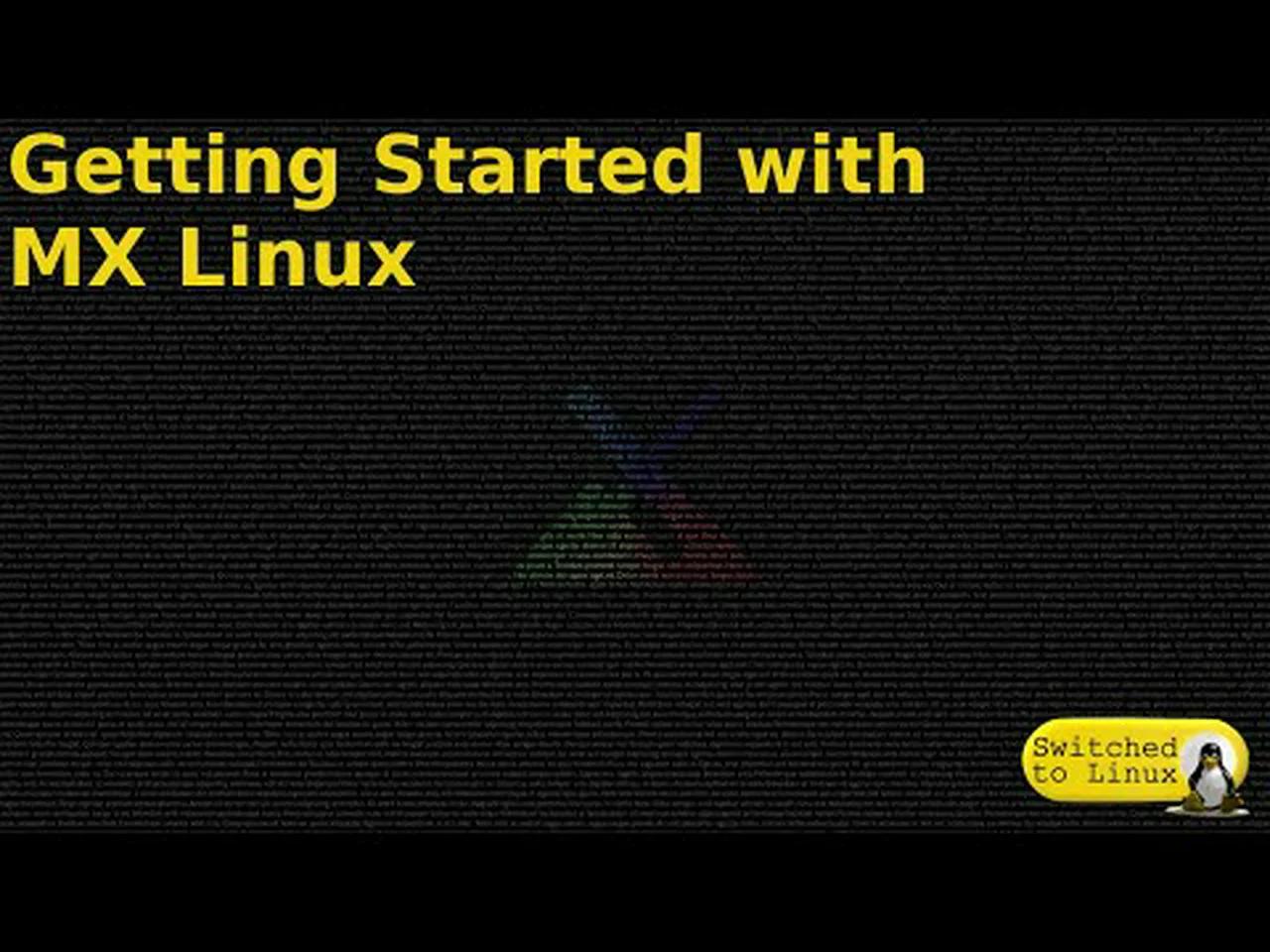 Getting Started with MX Linux