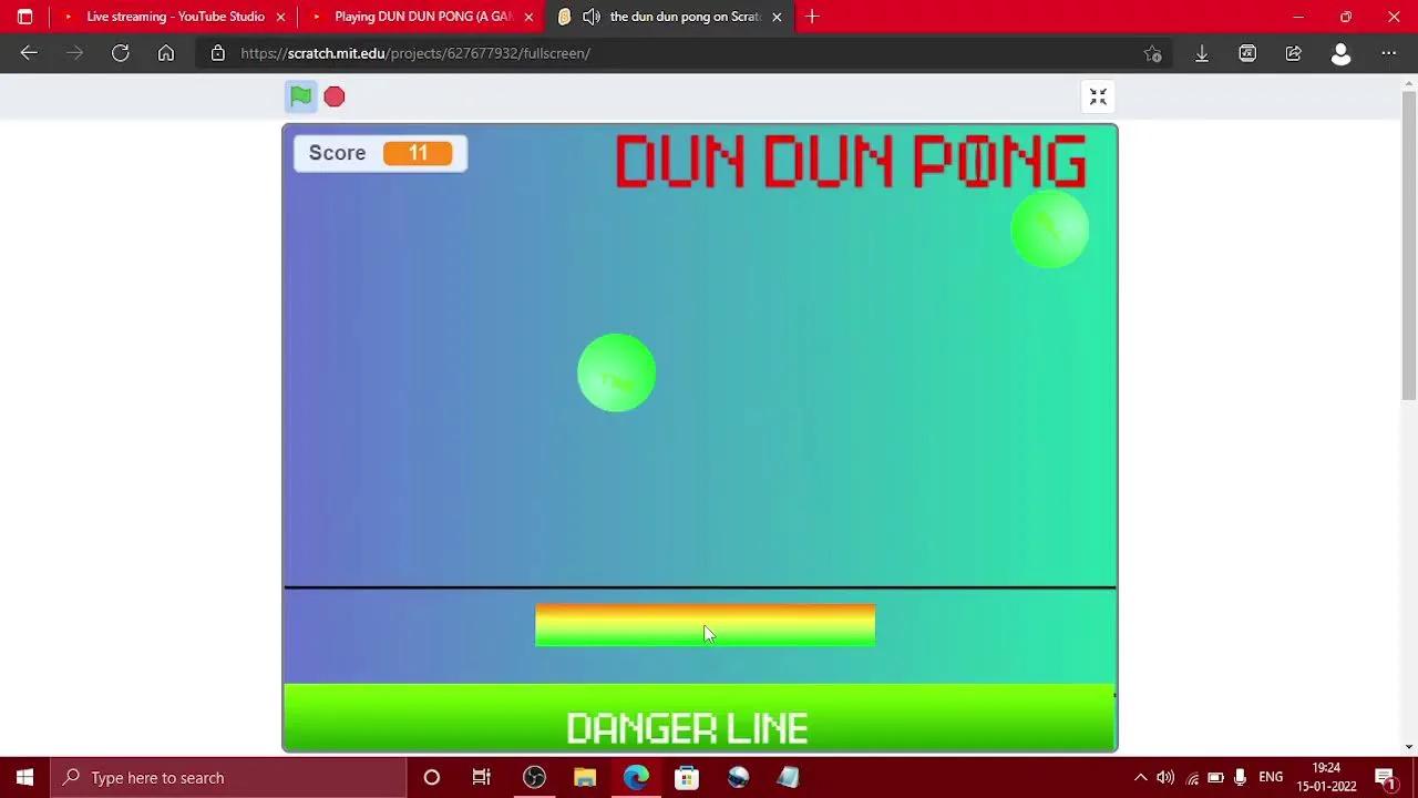 The dun dun pong LIVESTREAM CODE 'N' RELOAD