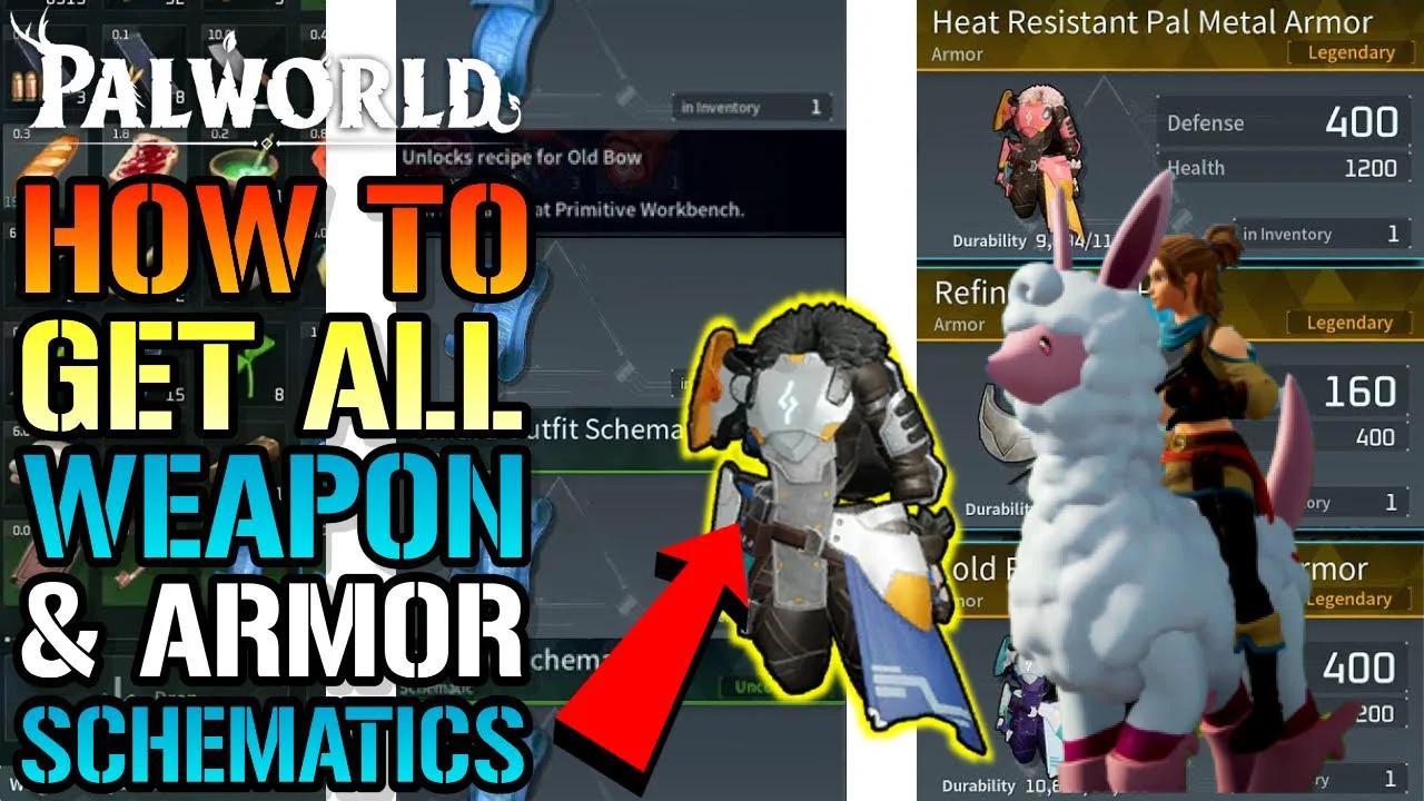 Palworld: EASY Way To Get All Weapon & Armor Schematics TODAY ...