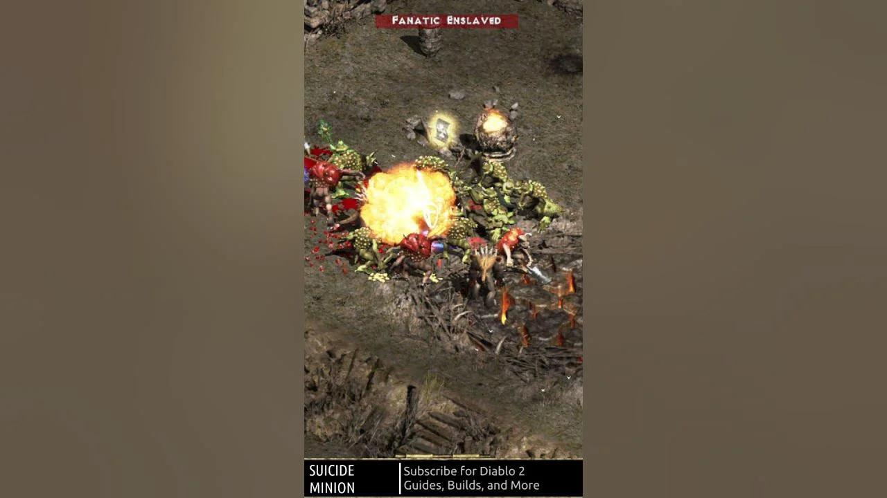 "Exploding" Minions - Diablo 2 Monsters #shorts