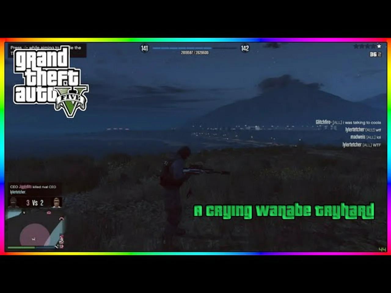 Crying Wanabe Tryhard GTA 5 Online