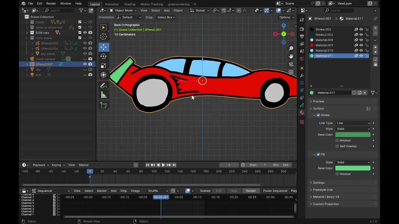 How To Make The Easiest Car In Blender 4 1 Using Image Trace Tutorial