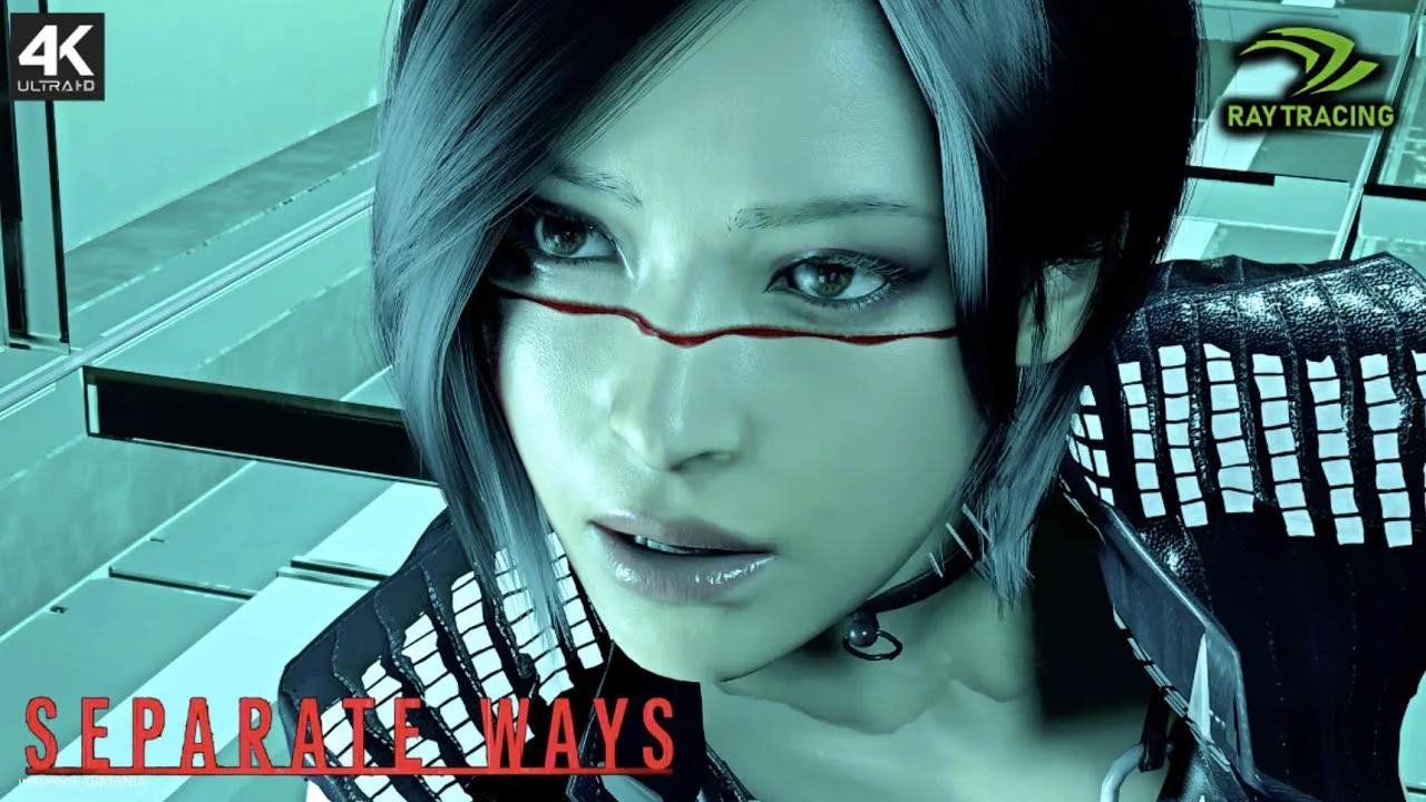 Ada Wong Biker Girl x Leon RE6 4K Laser Room Death Scene RE4R SW