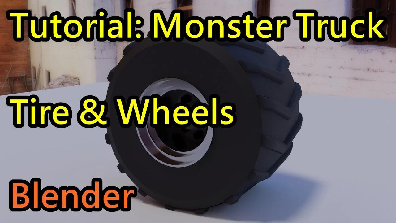 Monster Truck Tire & Wheel Tutorial - Blender