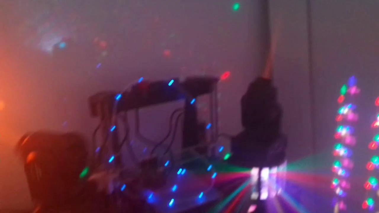 U king disco lights. Moving heads and derby light. Part 2