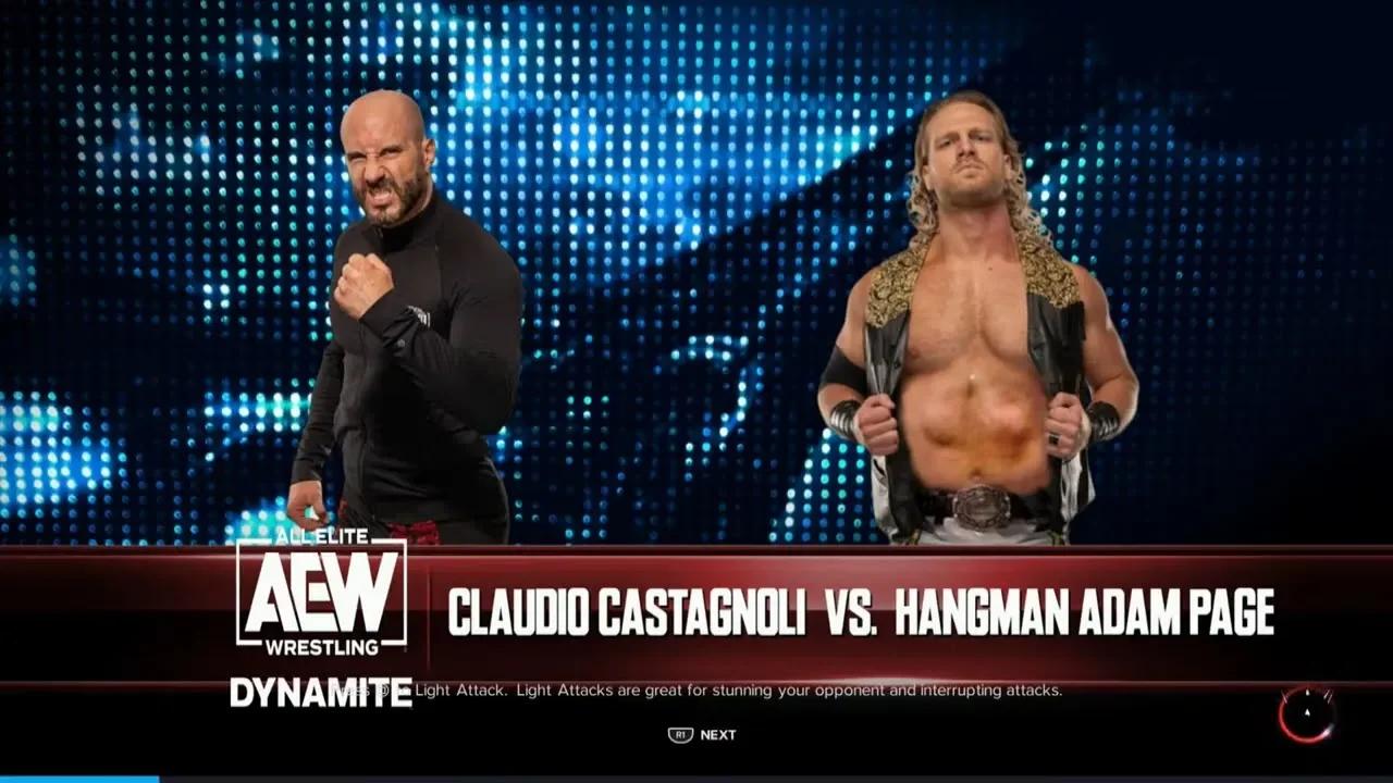 AEW Dynamite Claudio Castagnoli vs Hangman Page
