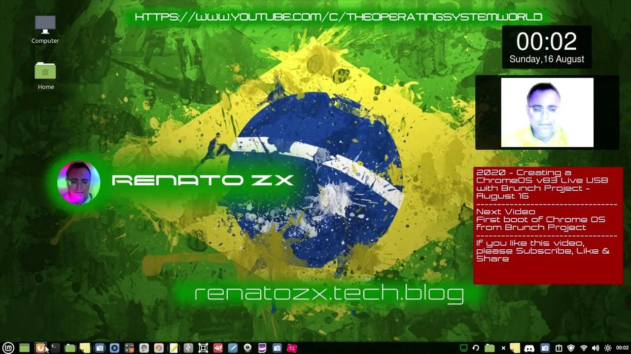 2020 - Creating a @Google #ChromeOS version 83 Live USB with the # ...