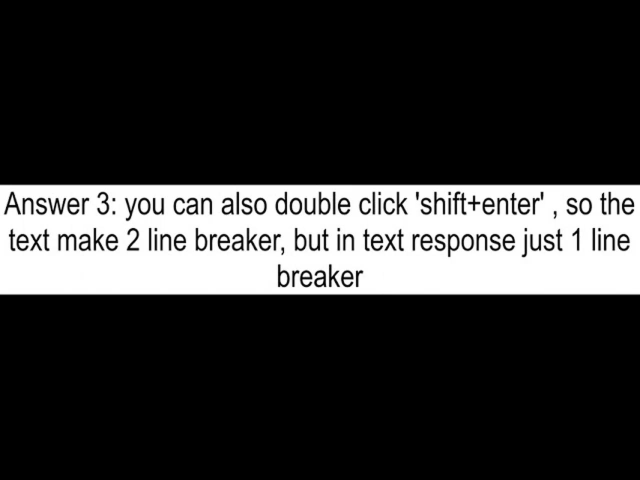 How to go to next line in Dialogflow responses