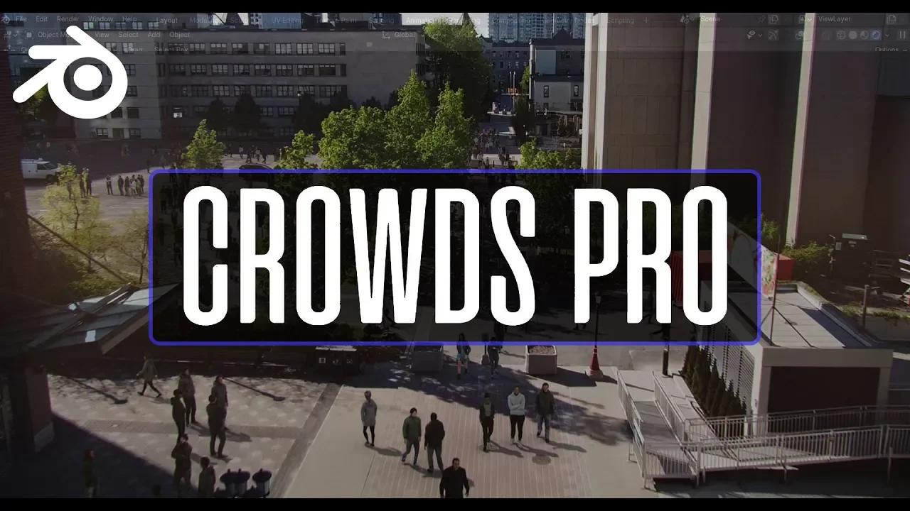 Blender Procedural Crowd Pro Released!