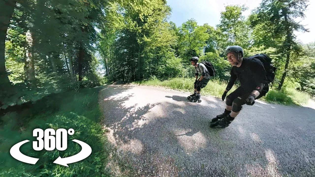 Downhill Off Road Inline Skating 360° Video