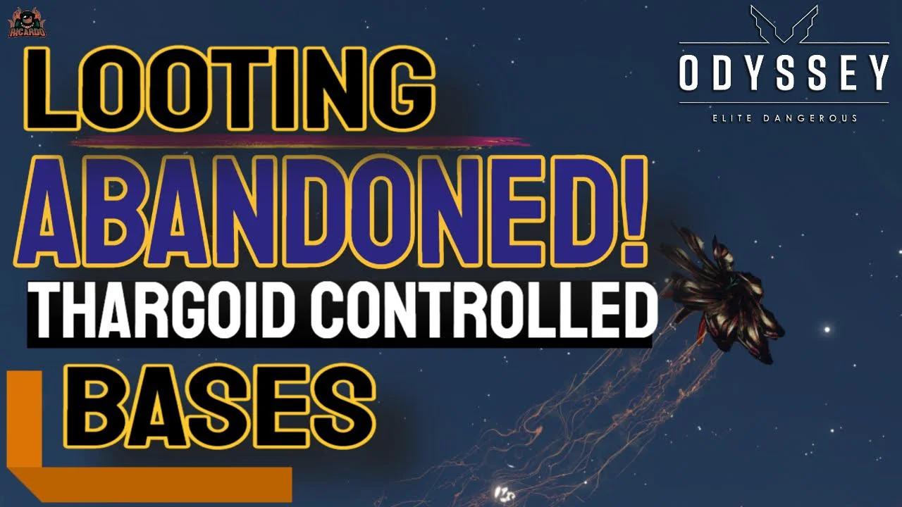 Looting and abandoned base in Thargoid Territory // Elite Dangerous Odyssey
