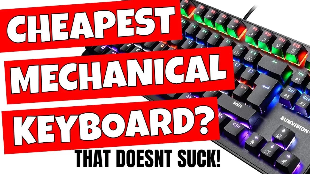 Cheapest Mechanical RGB Keyboard Blue Switches MX Stems Sumvision Acies