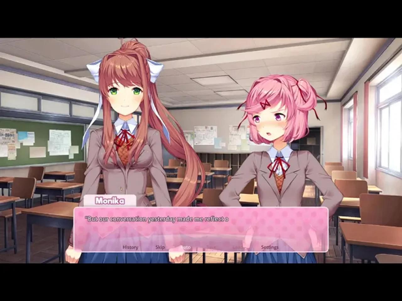 Reflection Part One (Yuri & Monika): DDLC Side Stories Part #9 [4K ...