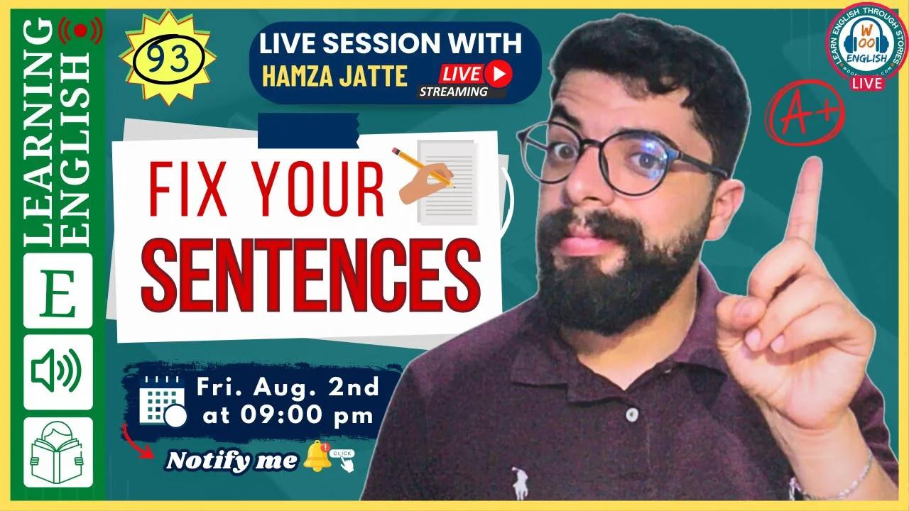 LIVE english learning 🌟Fix these two COMMON sentence issues | WooEnglish