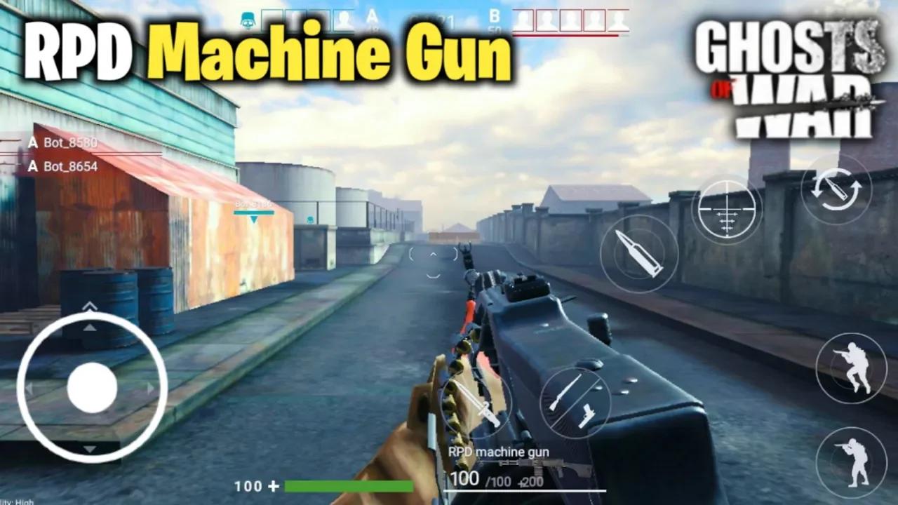 Ghosts of War Mobile - RPD Machine Gun Gameplay 🔥