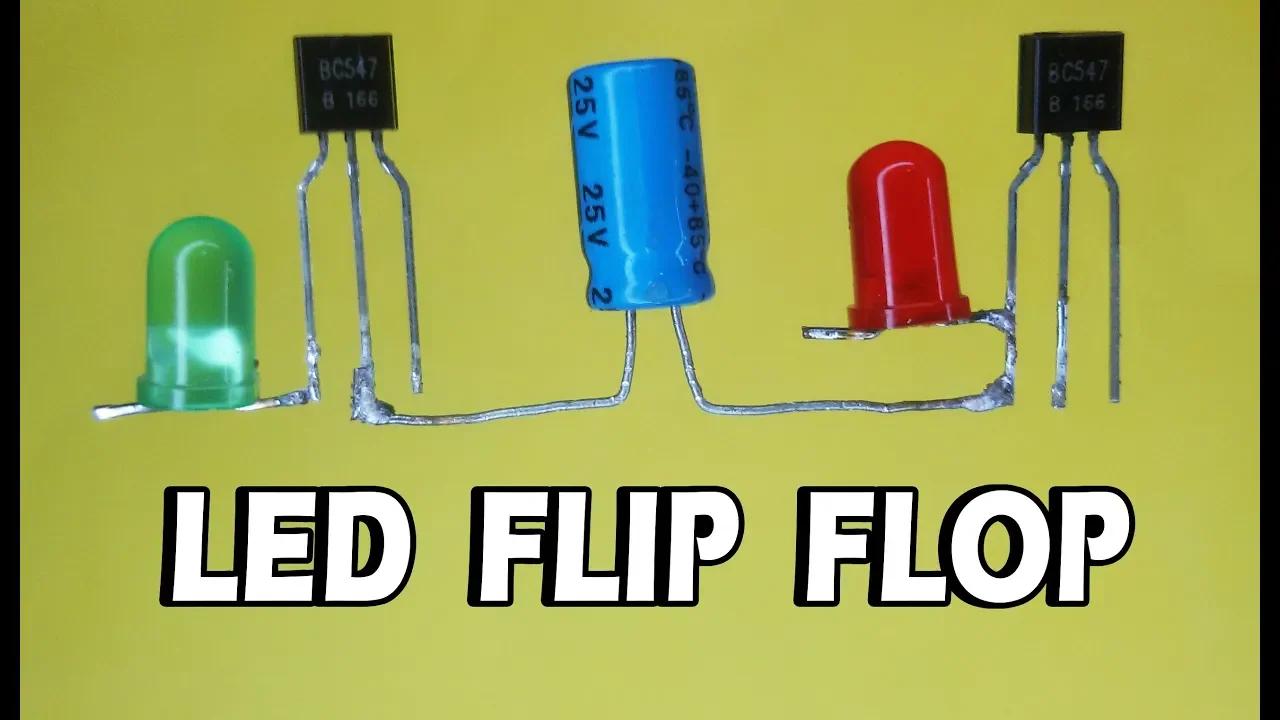 Flip Flop Dual Led Flasher Circuit Using Transistor BC547 & LDR
