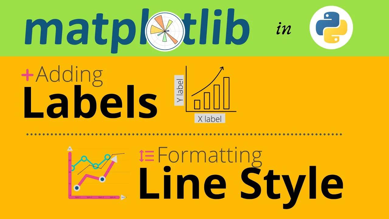 #6 Adding labels and formatting line style | Matplotlib tutorial 2021 #6 Adding labels and formatting line style | Matplotlib tutorial 2021