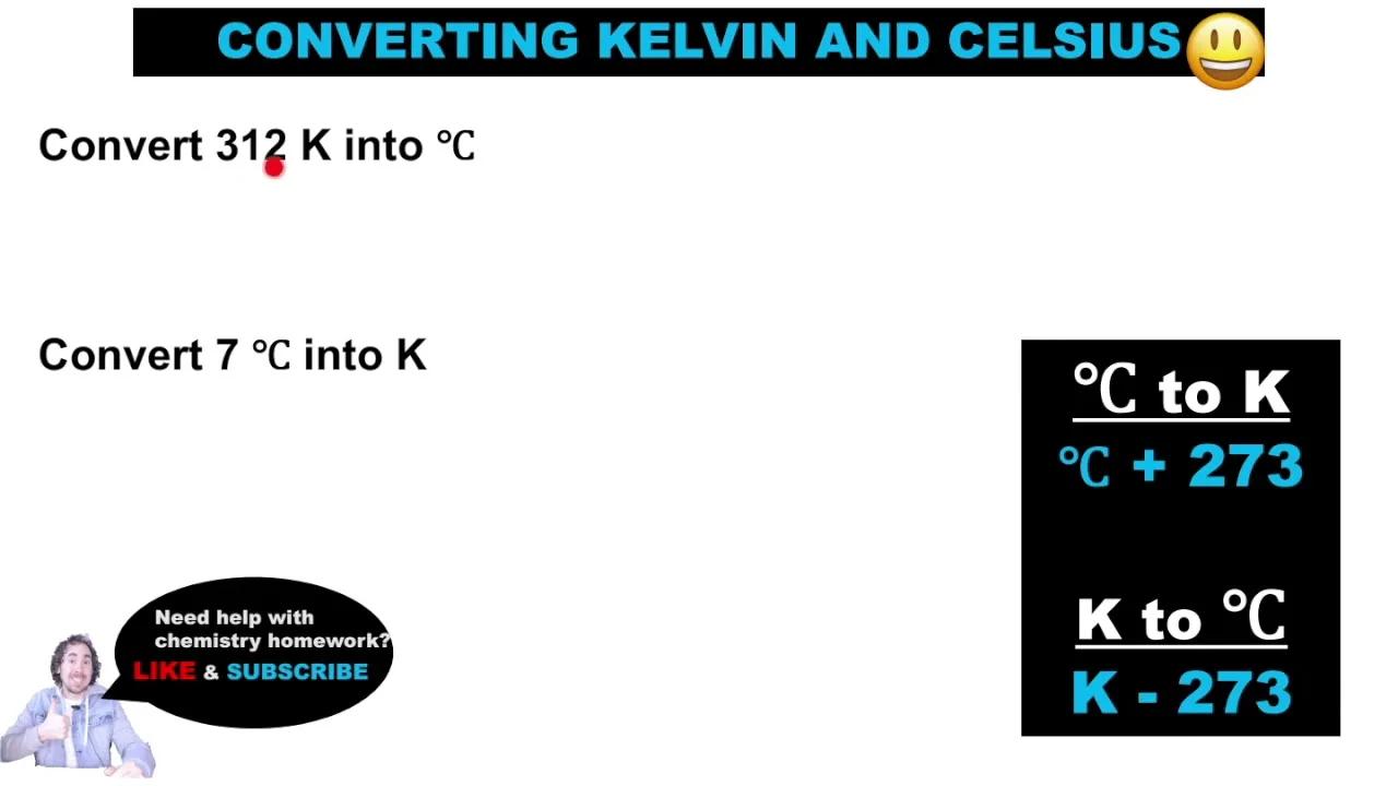 How to Convert Between Kelvin and Celsius Temperature 🌡️