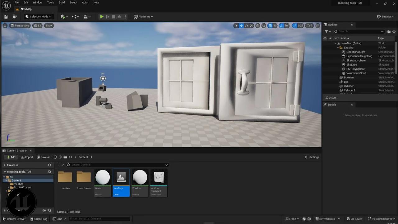 Modeling Tools Unreal Engine 532 Tutorial