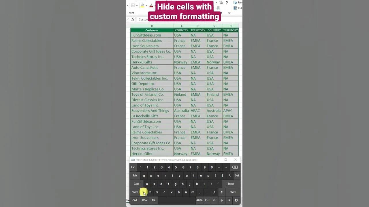 Hide Cells With Custom Formatting In Excel Exceltips Learnexcel 1003