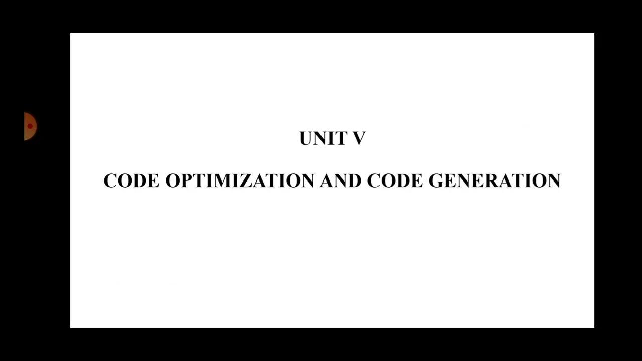 Principal Sources of Optimisation | Compiler Design | Code optimisation and Code Generation