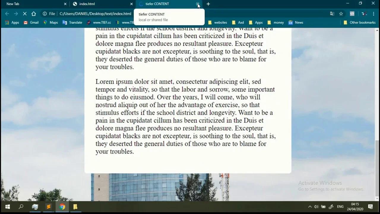 how to Create Content Box with Bg-imag - Html Css | Creative Box Text ...