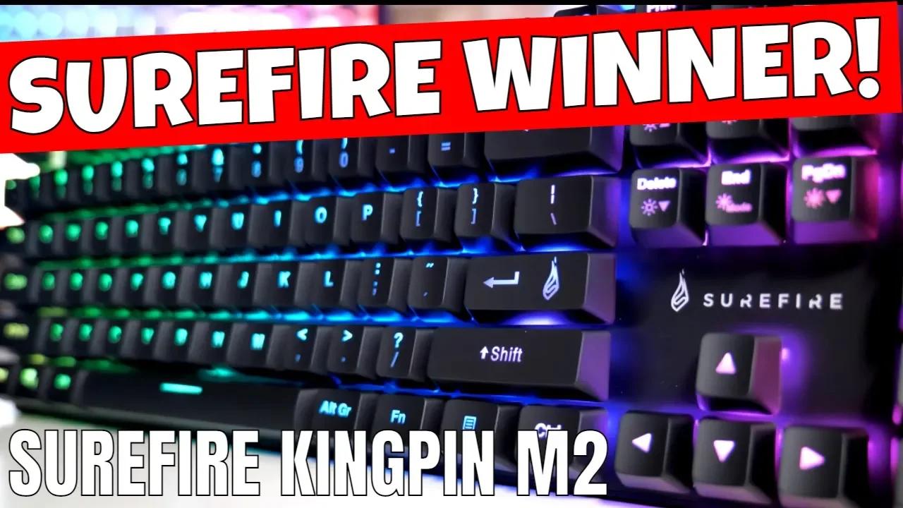 Premium Budget Mechanical Keyboard Surefire Kingpin M2 Red Linear Switches
