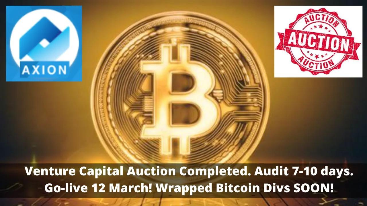 Venture Capital Auction Completed. Audit 7-10 days. Go-live 12 March ...