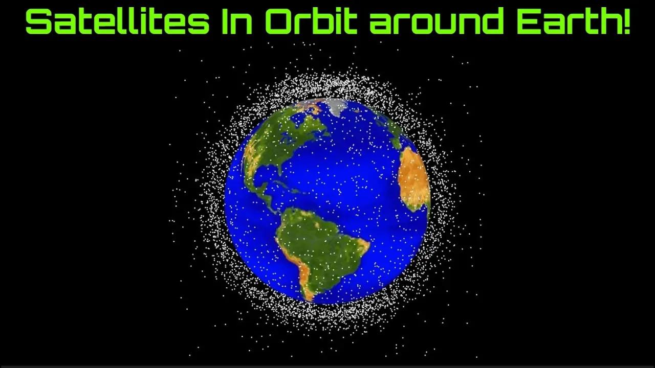 All Near Earth Satellites in Orbit! - In SpaceSim!