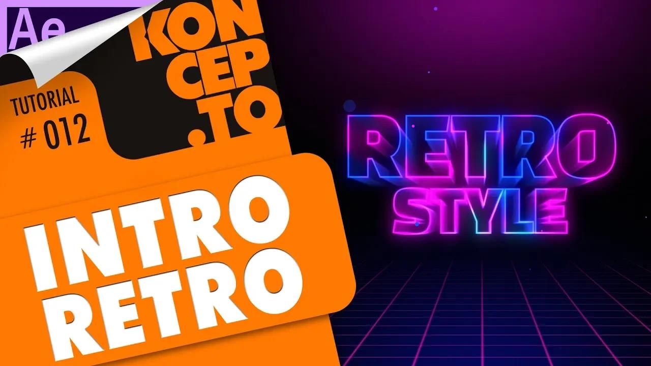 пёџ Como Crear Una Animaciгіn Intro Al Estilo Retro Synthwave Tutorial