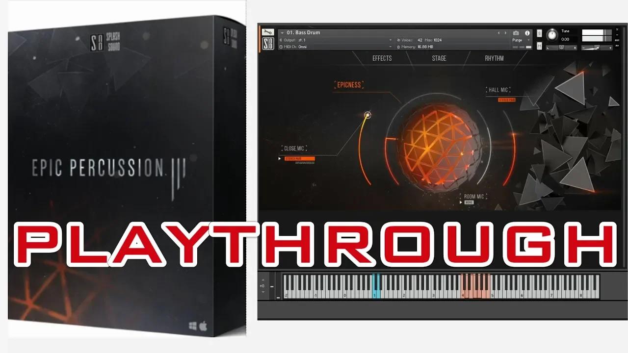 PLAYTHROUGH: EPIC PERCUSSION 3 by Splash Sound