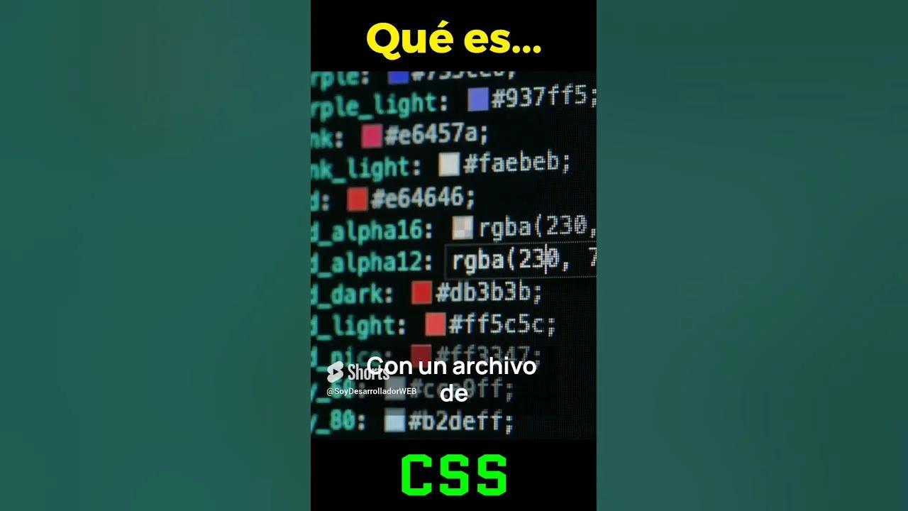 Qué es CSS y cómo Funciona 💥【DICCIONARIO DEL PROGRAMADOR WEB】