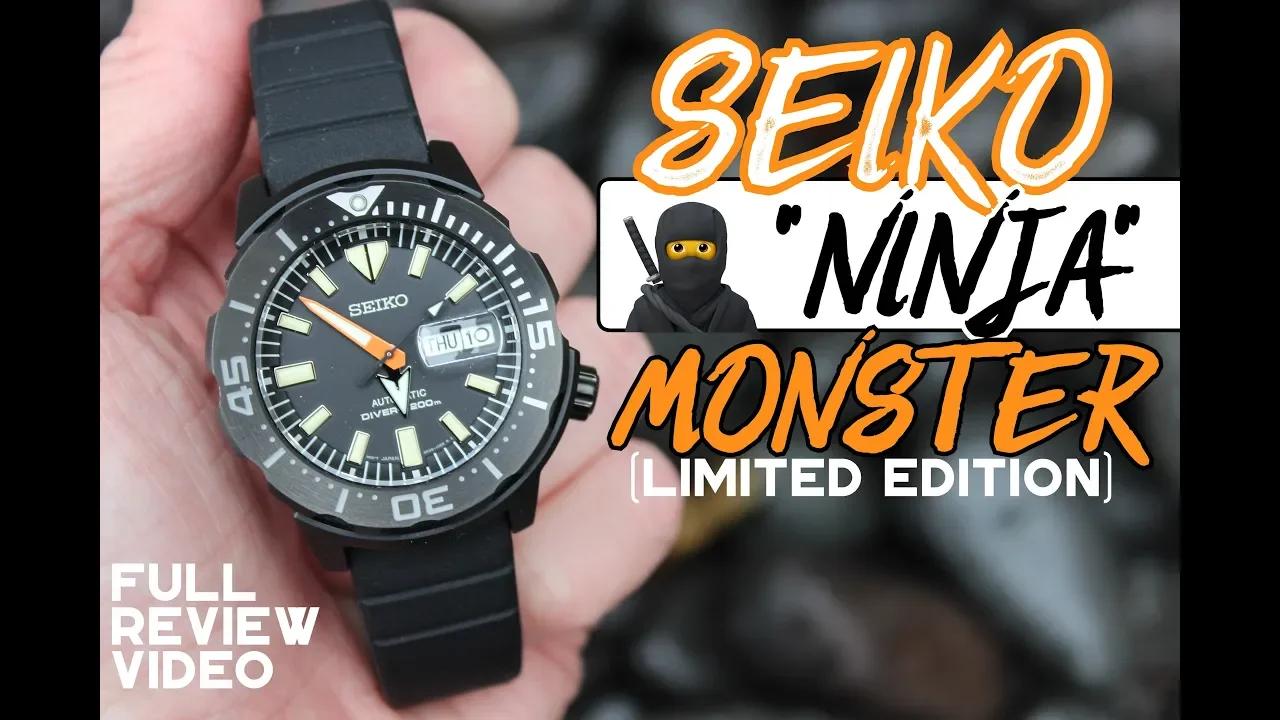 SEIKO "Ninja" Monster Limited Edition (SRPH13) Black Series | Full Review