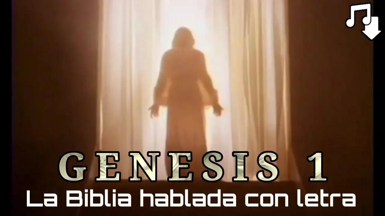 🔴 GÉNESIS Capitulo 1 hablado con letra ( La Creación ) LA BIBLIA ...