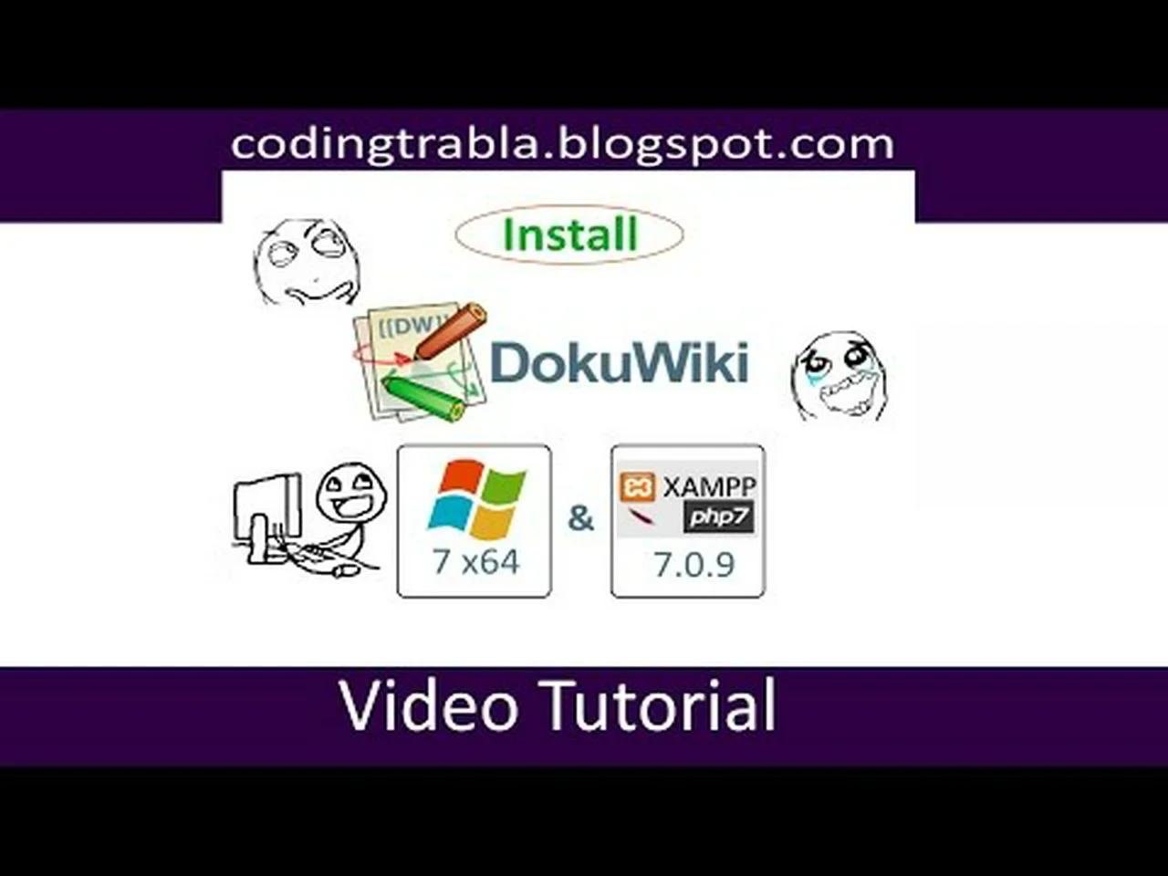 Install Dokuwiki On Windows 7 Localhost Xampp 709 Php7 Open Source Php Wiki Byao 8218