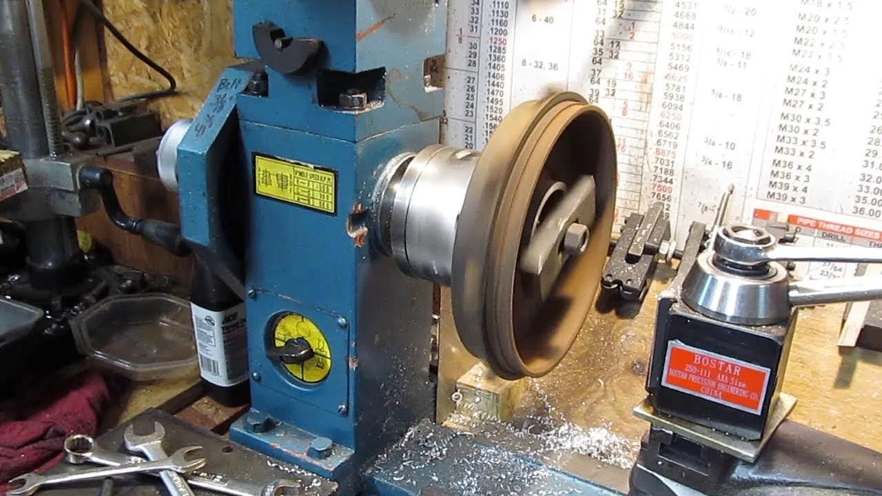 Turning a Brake Drum on a Small Lathe Mill Drill
