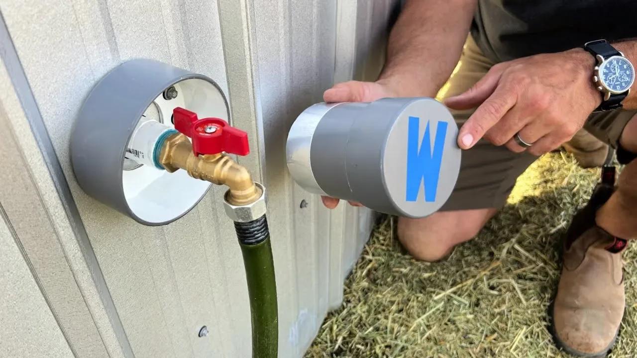 No More Frozen Pipes - DIY Hose Bib Insulation w/ PVC, Aluminum & Earth