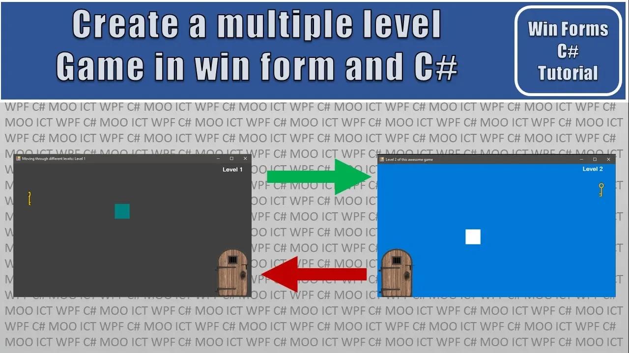 C# Tutorial - How to add multiple levels to a windows form game in ...