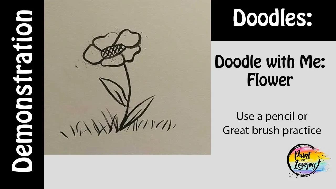 Doodle: Flower - Simple steps for you to recreate (add your own flare😉)