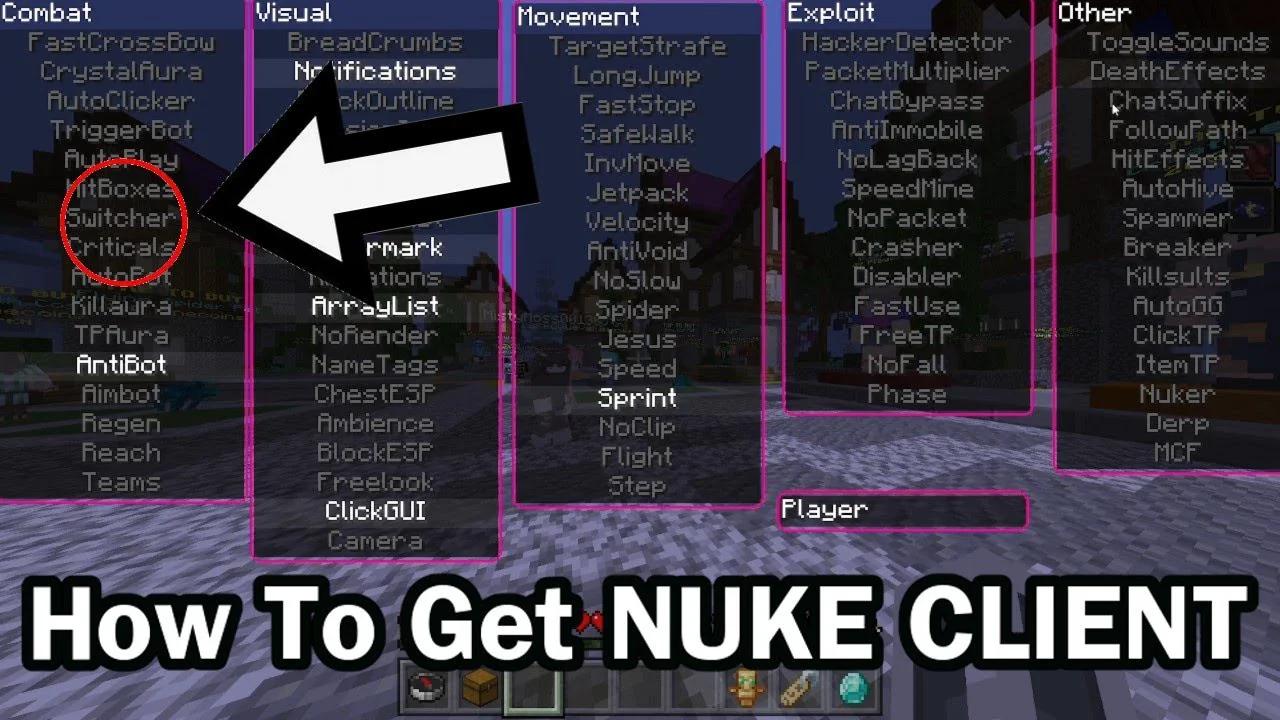 How To Get Nuke Hacked Client Minecraft Bedrock!