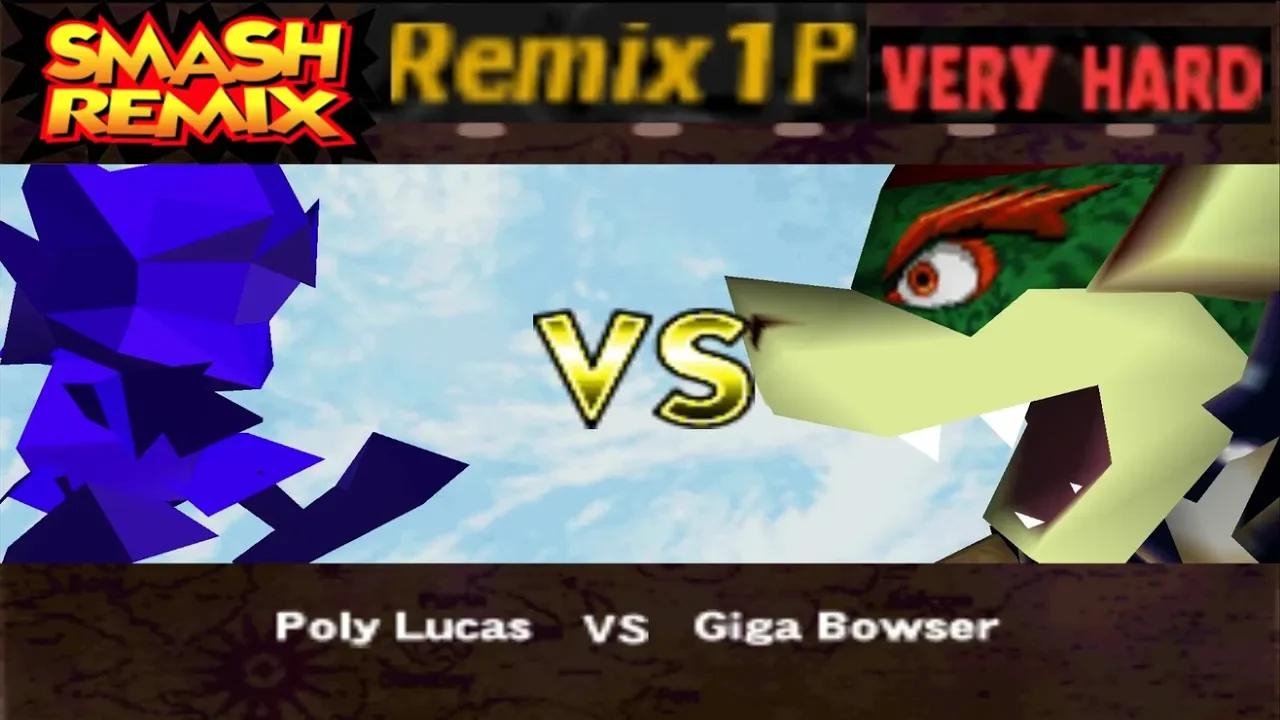 Smash Remix - Classic Mode Remix 1P Gameplay with Polygon Lucas (VERY HARD)