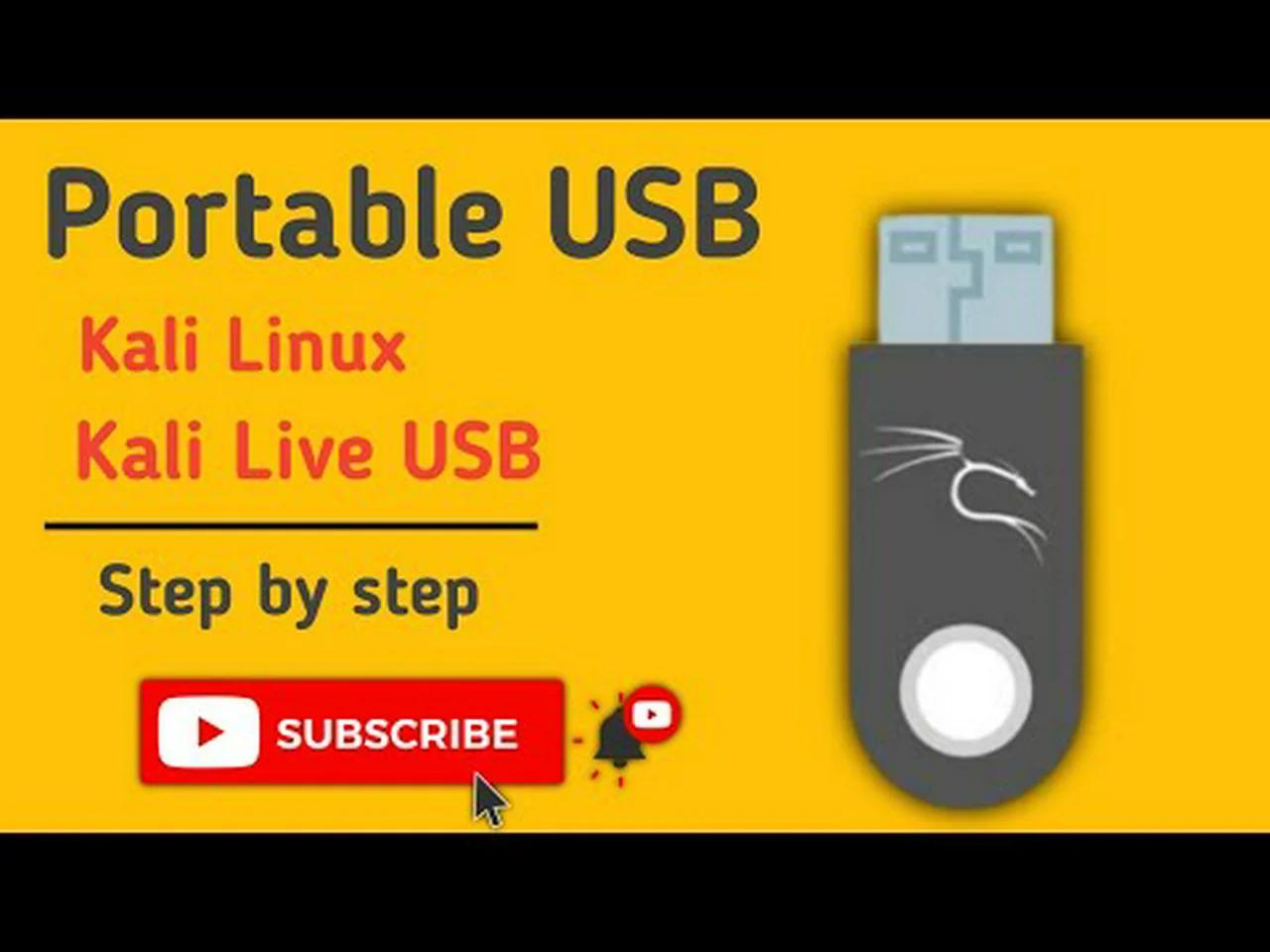How to install Kali Linux OS in USB? Easiest way to make a live persistence Kali Linux USB drive