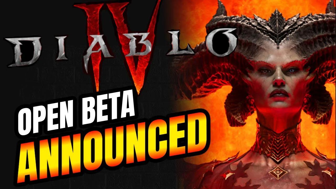 Diablo 4 Open Beta ANNOUNCED!