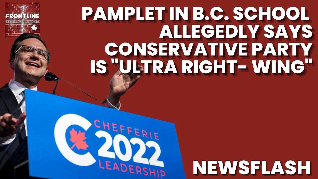 Conservative Party of Canada Labelled "Ultra Right-Wing" Allegedly in a ...